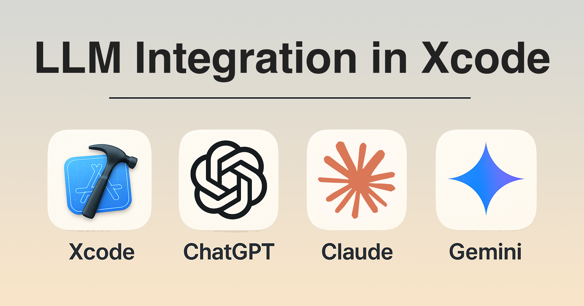 Beyond ChatGPT: How to Use Claude and Gemini in Xcode Coding Intelligence - Ronnie Rocha - iOS ...